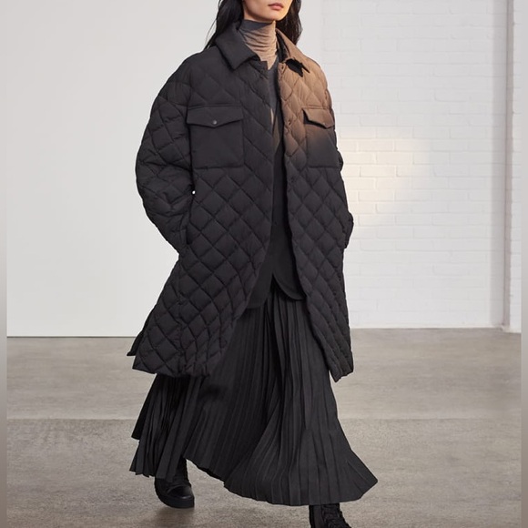 Uniqlo | Jackets & Coats | Uniqlo C Pufftech Quilted Oversized Coat In ...
